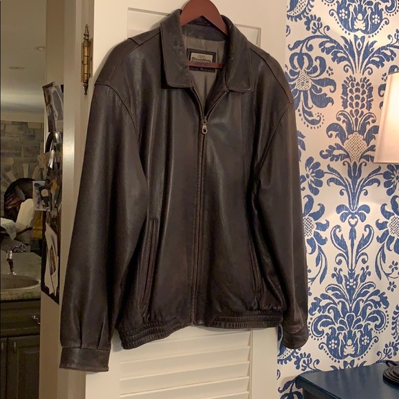 Robert Comstock | Jackets & Coats | Mens Brown Leather Jacket | Poshmark